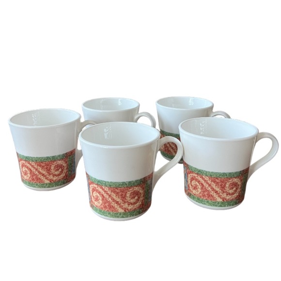 Corelle | Dining | Corelle Corning Sand Art Set Of 5 Coffee Mugs Made ...